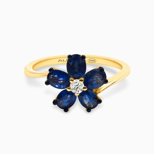 Anillo flor en oro | My Site