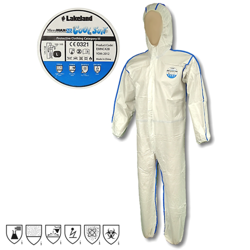 Combinezon antistatic, antichimic tip 5 și 6 cu spate imperrespirabil ...