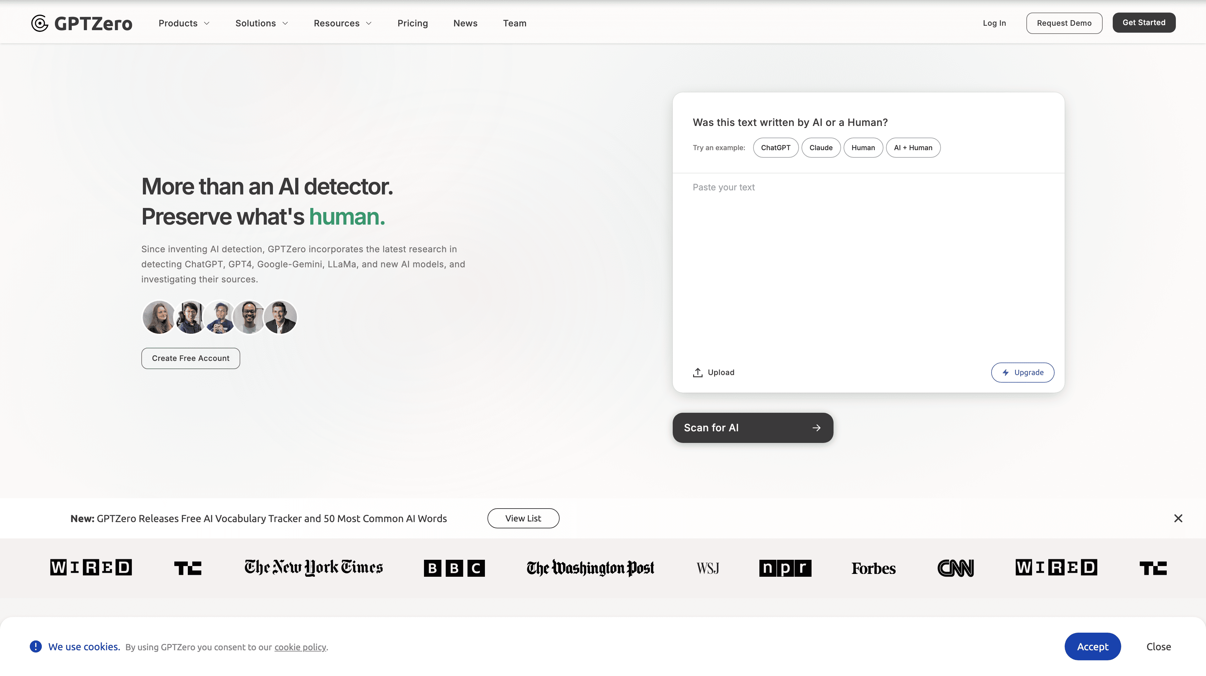 GPTZero: AI Detection and Content Verification Tool