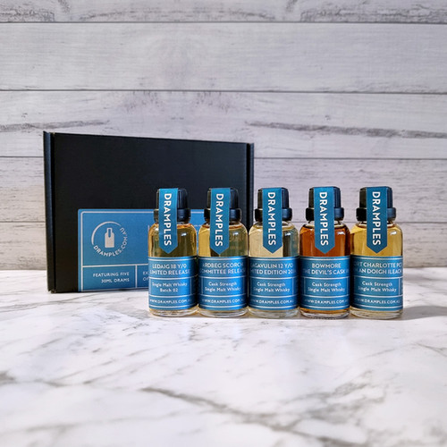 Premium Peated Single Malt Scotch Whisky Tasting Pack (5x 30ml) | Dramples