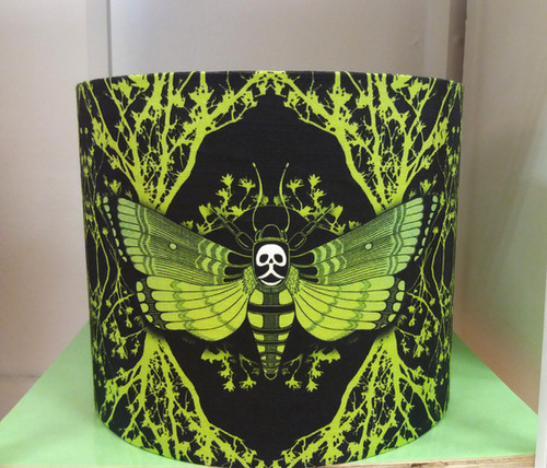 30cm (12") Lightshade - 'Ghost Moth - The Green Fairy' | joburgess