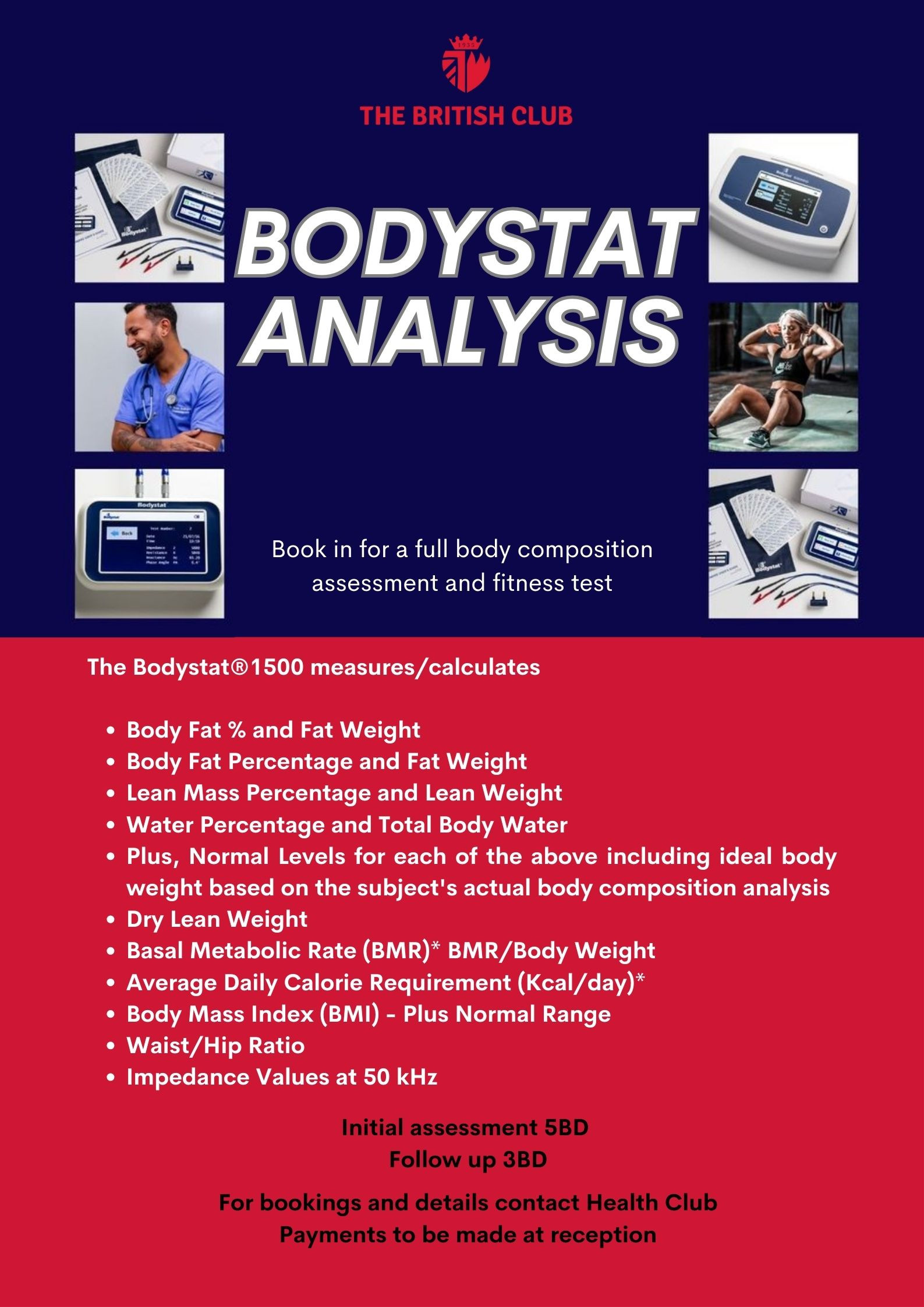 Bodystat Analysis - BOOK NOW | British Club Bahrain