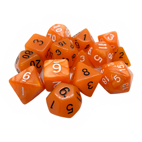 Ember Weapons - Orange Dice Bundle | DOTSrpg