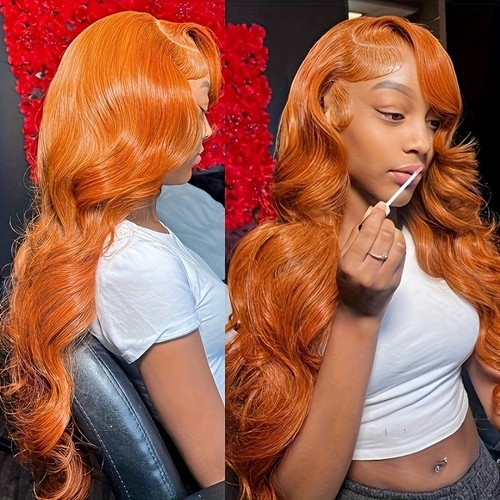 Ginger Color HD Lace Frontal Wig 13x6 | BundlesHaven