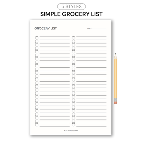 simple grocery list