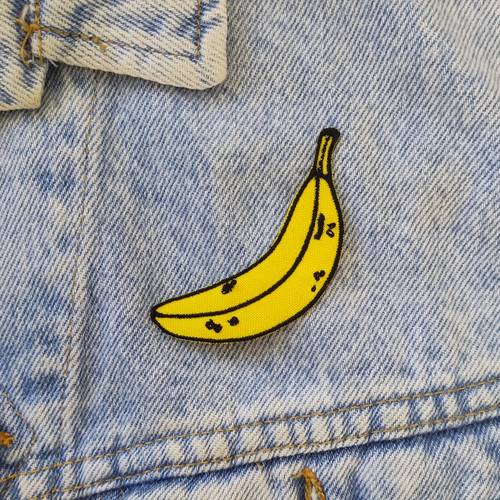 Banana - Patche Bordado com Termocolante | Cabra Da Patches