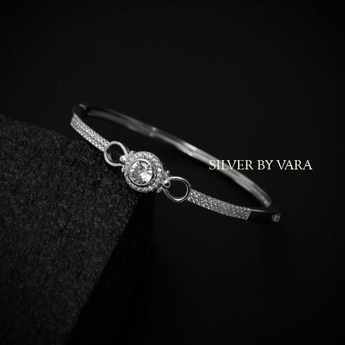 Classic Silver kada for women | VARA