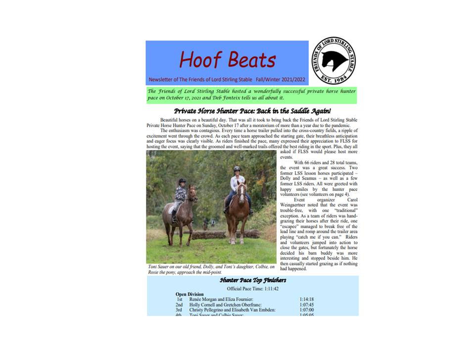 FLSS Fall-Winter 2021-2022 Newsletter