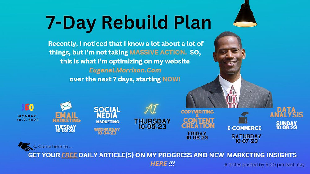 My 7-Day Rebuild Plan