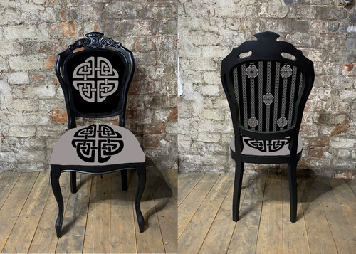 CELTIC CHAIR (BLACK CHAIR- 3 ) | Restoration Creation