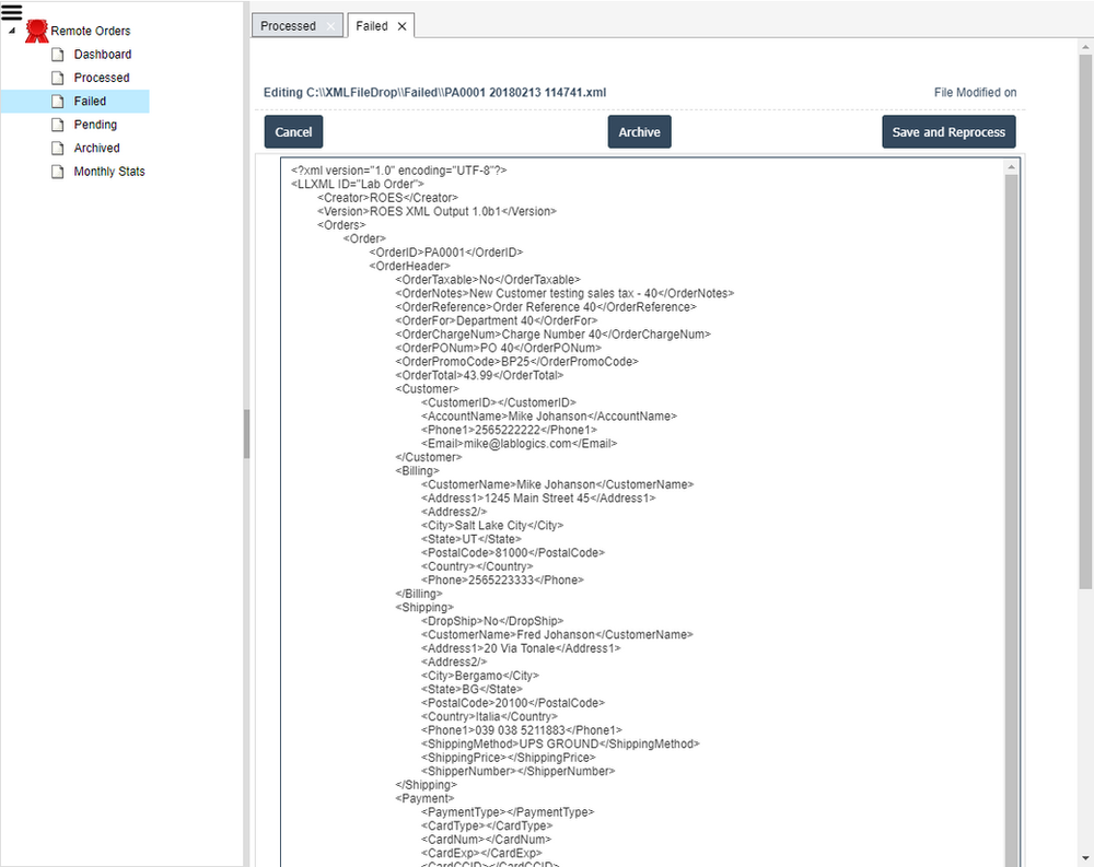 Lablogics: Labworks XML Import Module V4