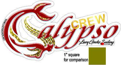 Calypso Sticker | Lazy Gecko Sailing