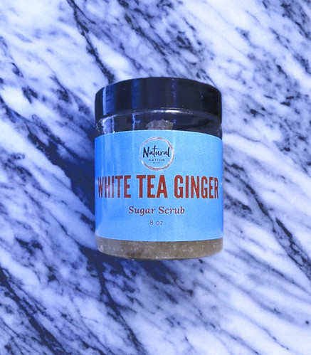 White Tea Ginger Sugar Scrub | Natural Nation LLC