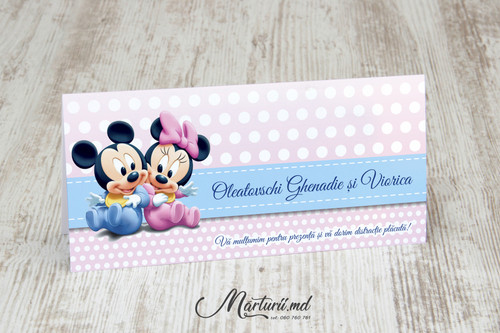 PC-061 Plic pentru bani la cumetrie minnie and mickey | HappyMoments.md