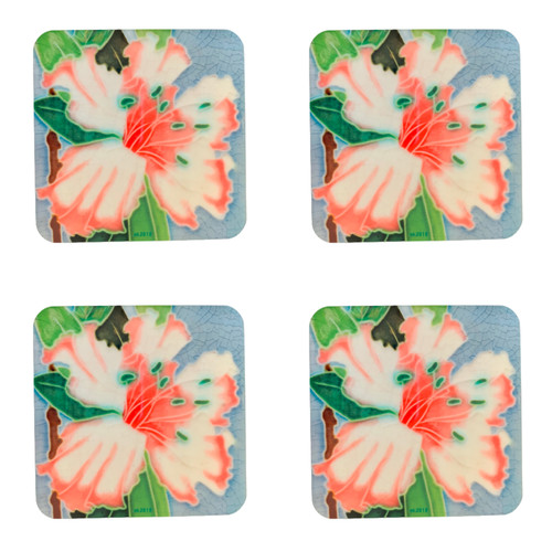 Peranakan Tiles #12a, Set of 4 Coasters | ArzooArtsCollective