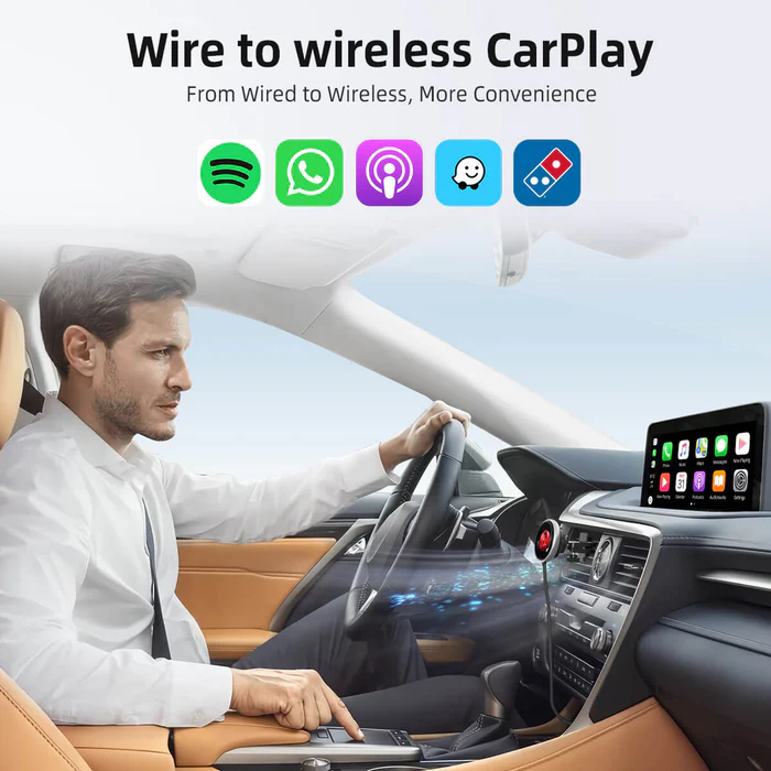 The All New CarPlayClip Wireless CarPlay Screen Adapter | Ottocast