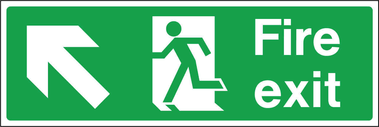 FIRE EXIT/RUNNING MAN/DIRECTIONAL ARROW SIGN | bch-limited