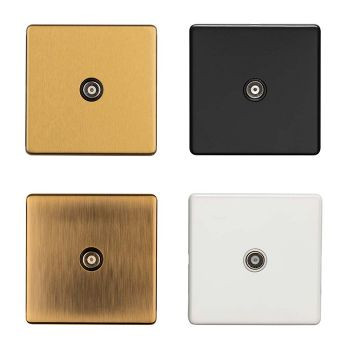 Eurolite 1 Gang Isolated Tv Flat Concealed Plate. | bch-limited