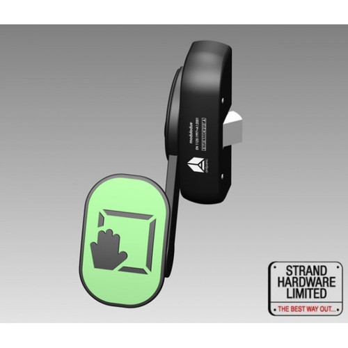 S-PH352-20 STRAND Single Push Pad Latch, Silver | bch-limited