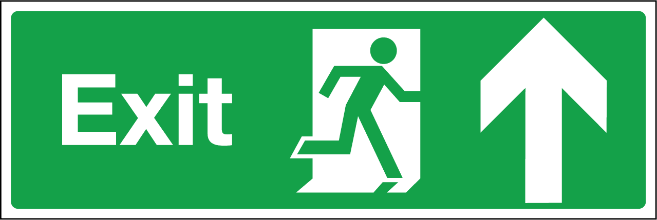 FIRE EXIT/RUNNING MAN/DIRECTIONAL ARROW SIGN | bch-limited