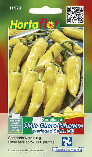 Chile Güero Húngaro Variedad Santa Fe | Rancholosmolinos.com