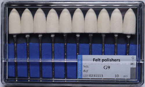 Felt Polishing Burr 10 Piece Kit | Roys Rocks