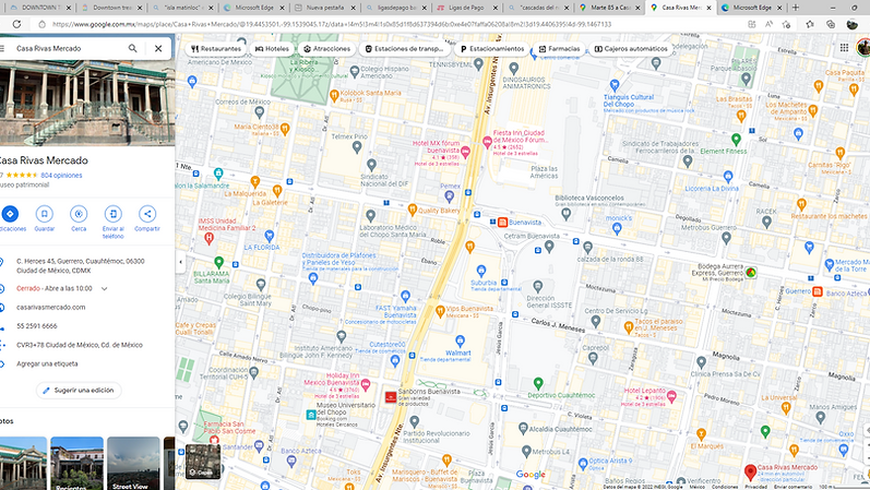 Locatiion | Downtown Treasure Place | Ciudad De México