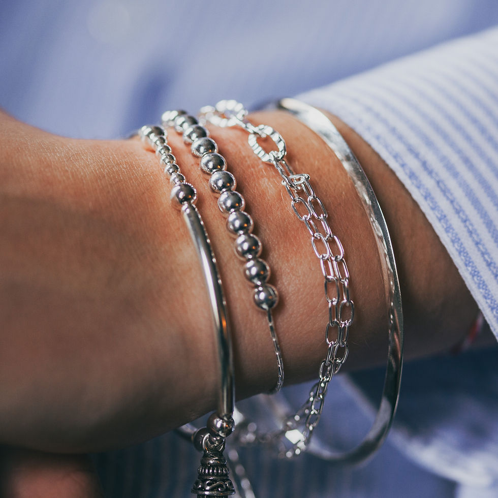 Bracelet argent femme, jonc, manchette | The boho society
