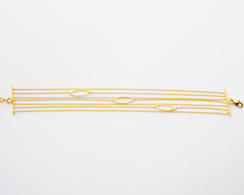 Elios | Bracelet de createur en plaque or 24K | thebohosociety