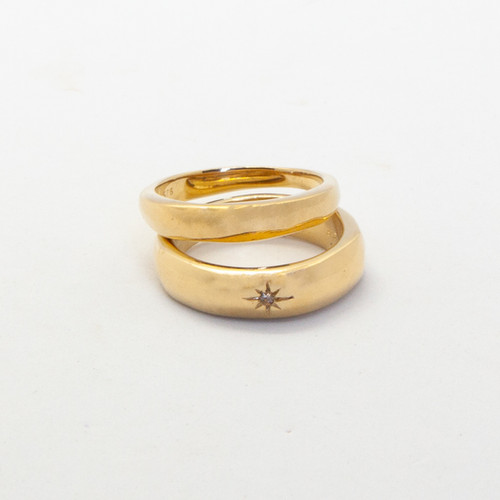 Gatsby | Bague bohème double anneau étoile | thebohosociety