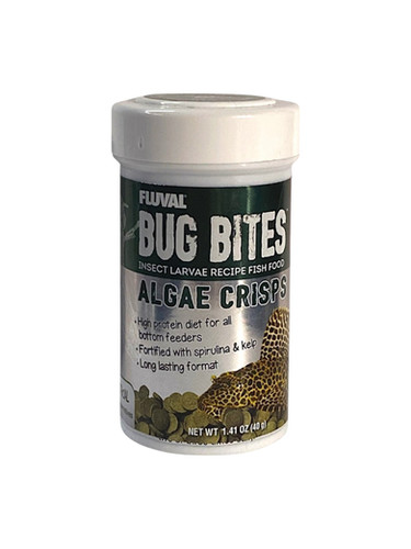 Fluval Bug Bites Algae Crisps 1.41oz / 40g Part # A7360 | 4.15 Aquatic ...