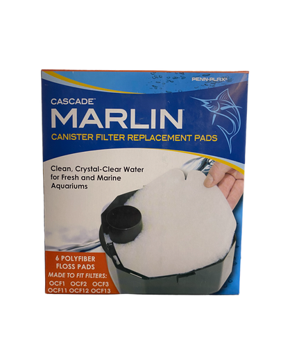 Penn Plax Cascade Marlin Polyfiber Floss Pad 6 pack Part# OCF3FW | 8.23 ...
