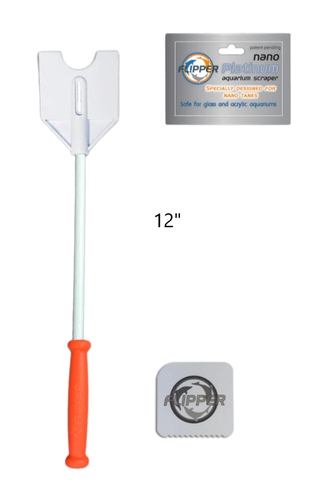 Flipper Nano Platinum Aquarium Hand Scraper for Glass and Acrylic Tanks ...