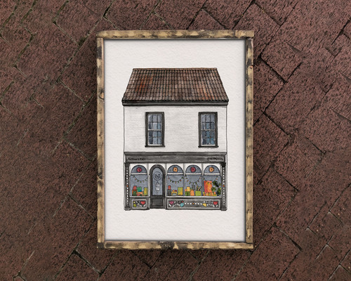 No. 19 - Norwich A4 Watercolour Painting Print | Livpaintsbuildings