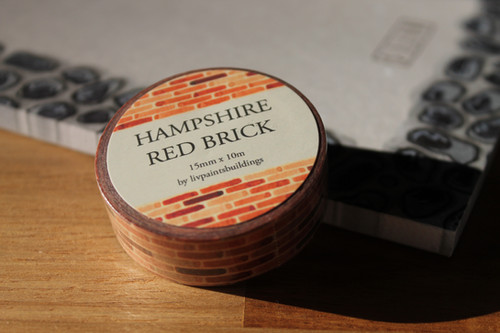 Hampshire Red Brick Washi Tape | Livpaintsbuildings