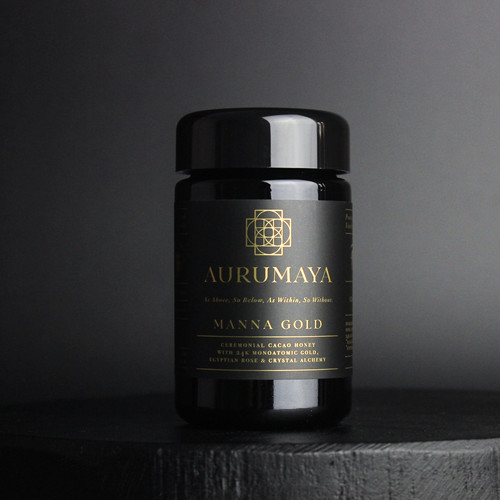 MANNA GOLD / Egyptian Rose, Cacao, 24K Monatomic Gold & Crystal Honey ...