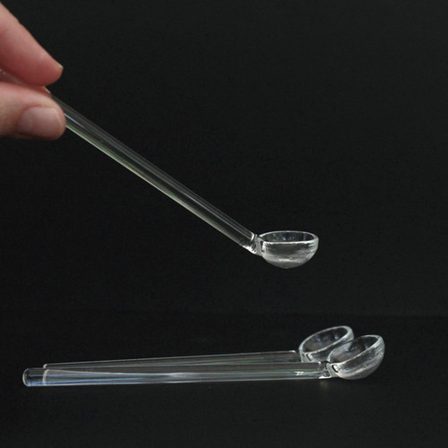 Glass Teaspoon ~ Lab. Borosilicate / Honey Serving Tool | AURUMAYA