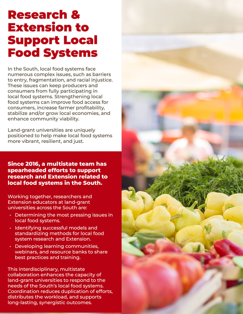 Research & Extension to Support Local Food Systems