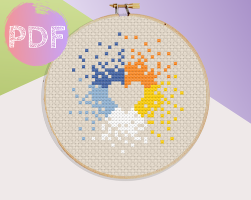 Mini Aromantic Asexual (AroAce) Pride Heart (Pattern ...