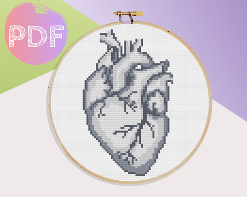 Anatomical Heart (Pattern) | FandomCrossStitchery