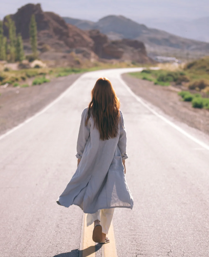 NEW Vegan Nature Love - Mantel aus reinem Leinen - Marie | kultgut