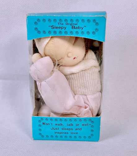 Vintage 1950s Shackman Sleepy Baby Doll in Box | Dollyology
