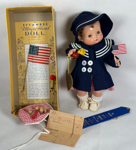 VERY RARE 1940s Effanbee Patsy Babykin Magnetic Hands Doll | Dollyology