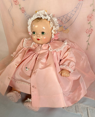 RARE Madame Hendren 17" Georgene Baby Music Box Composition Doll ...