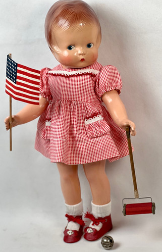 1930s FAO Schwarz Effanbee 16" Patricia Patsy Doll w/ Magnetic Hands ...