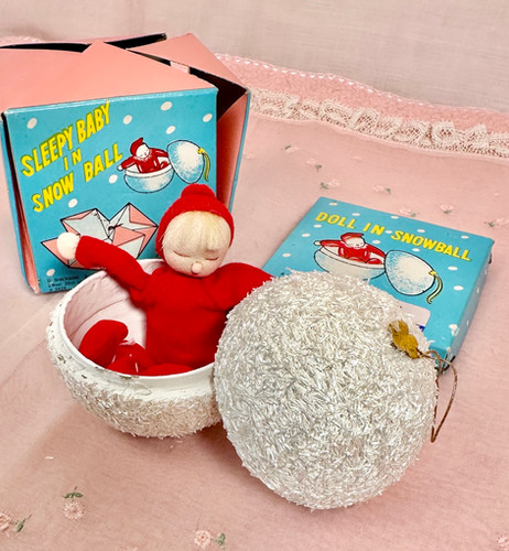 1950s Vintage Shackman 3" Red Doll Snowball | Dollyology