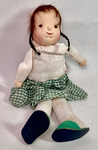 Vintage 1958 Shackman Big Sister of Sleepy Baby Cloth Doll in Box ...