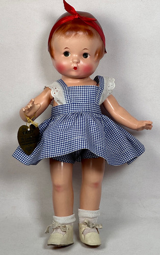 Vintage Effanbee Original Patsy Blue Gingham Dress | Dollyology
