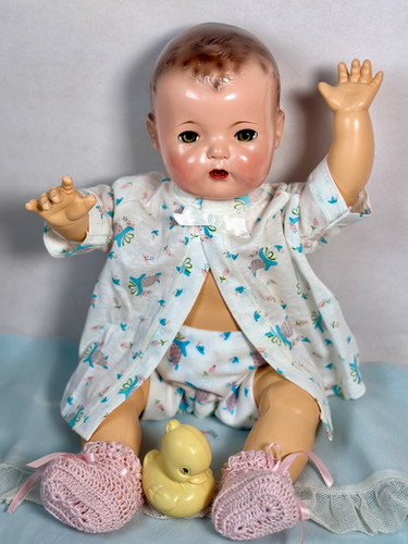 Vintage 1950s Curity RARE Print Kimono and Diaper Set | Dollyology