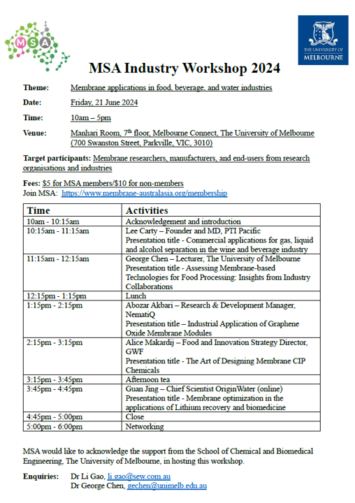 MSA Industry Workshop 2024 | MSA